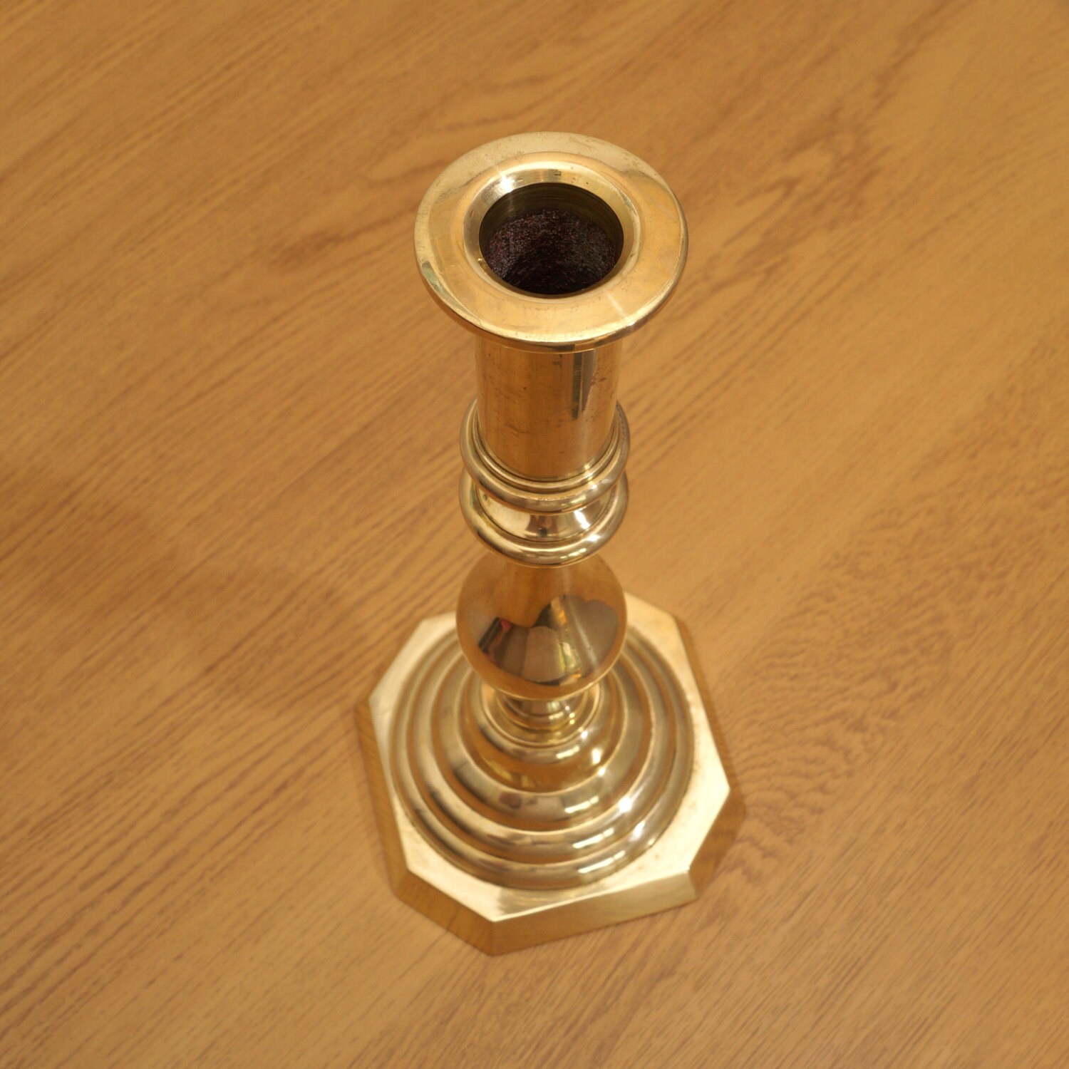 Heavy Solid Brass Candle Holder From England Vintage | Etsy