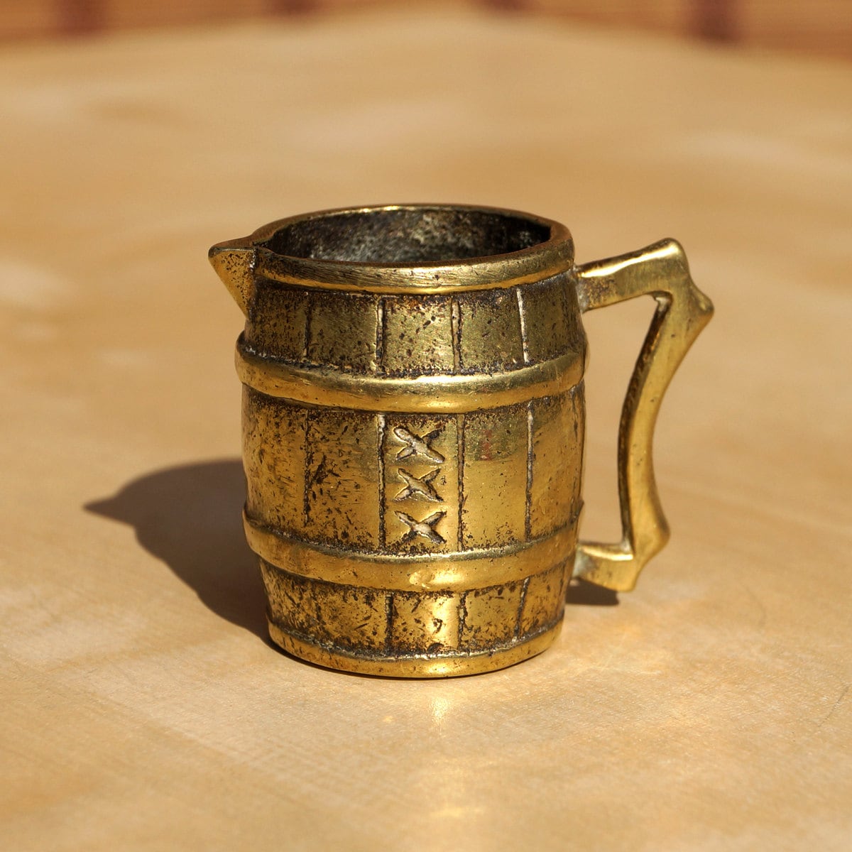 Solid Brass Mini Pitcher : Barrel Vintage Mini Mug / - Etsy UK