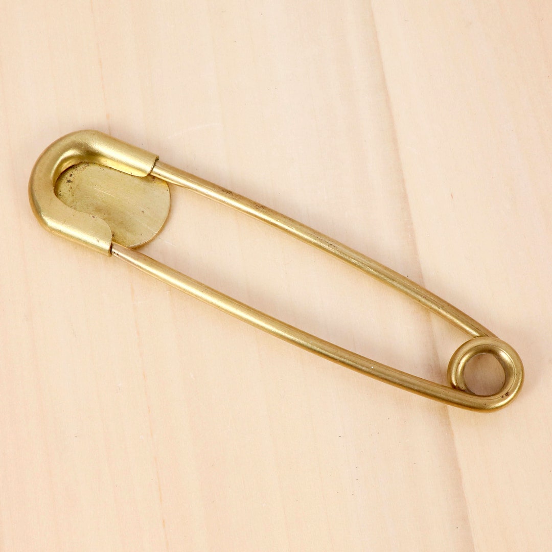 Large Brass Safety Pin / Clip / Peg / Holder Vintage Solid Brass - Etsy ...