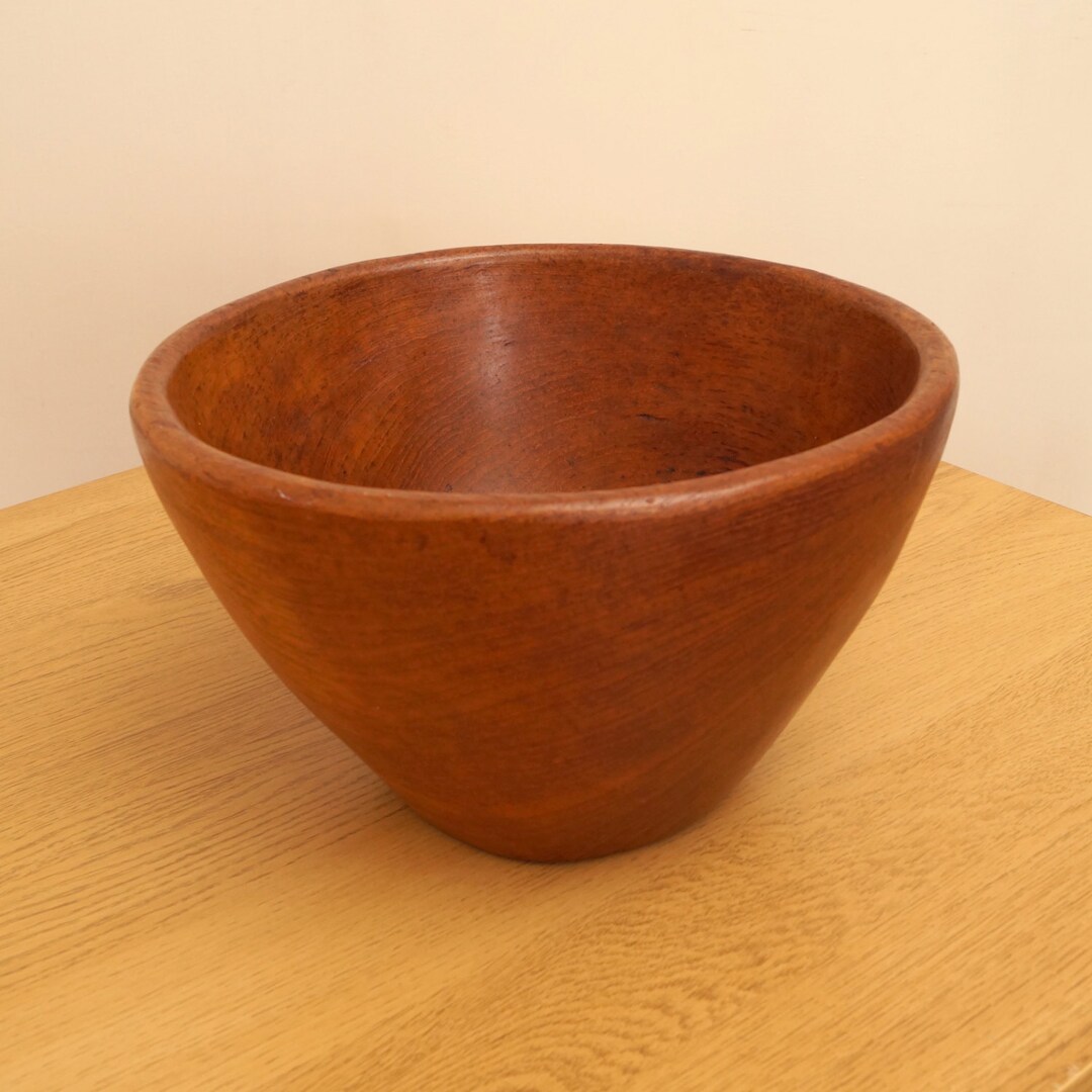 Vintage Wood Tray / Bowl Simple Design - Etsy