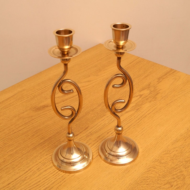 2 Vintage Candle Holders / Candle Sticks perfect condition | Etsy