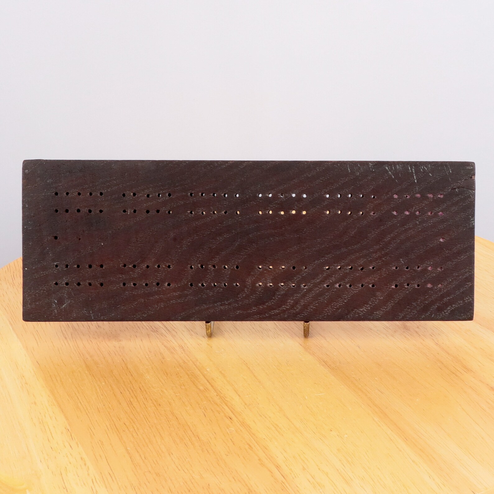 Game Point Counter || Vintage Solid Brass on Wooden Base || Cribbage ...