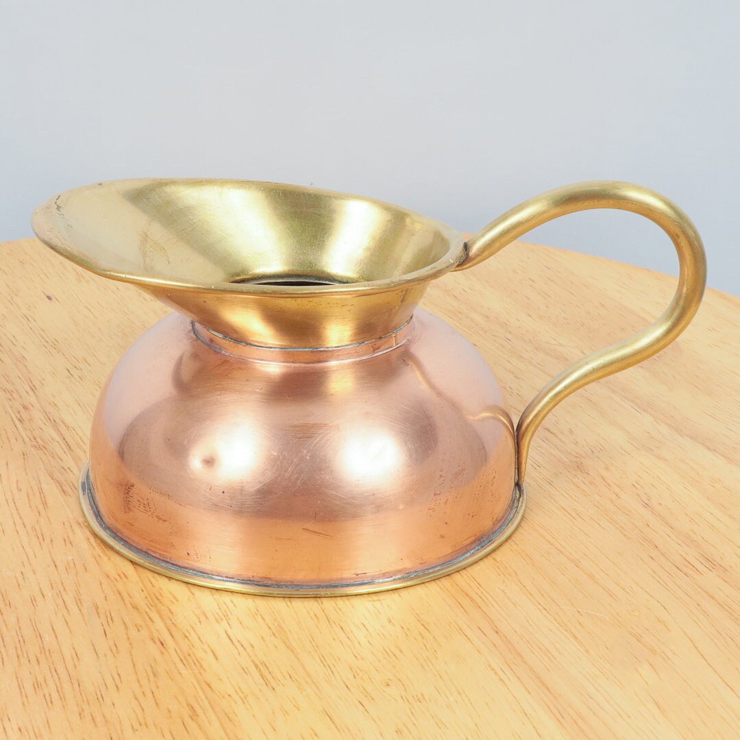 Vintage Copper and Brass Jug / Pitcher || Marked - Peerage Made in ...