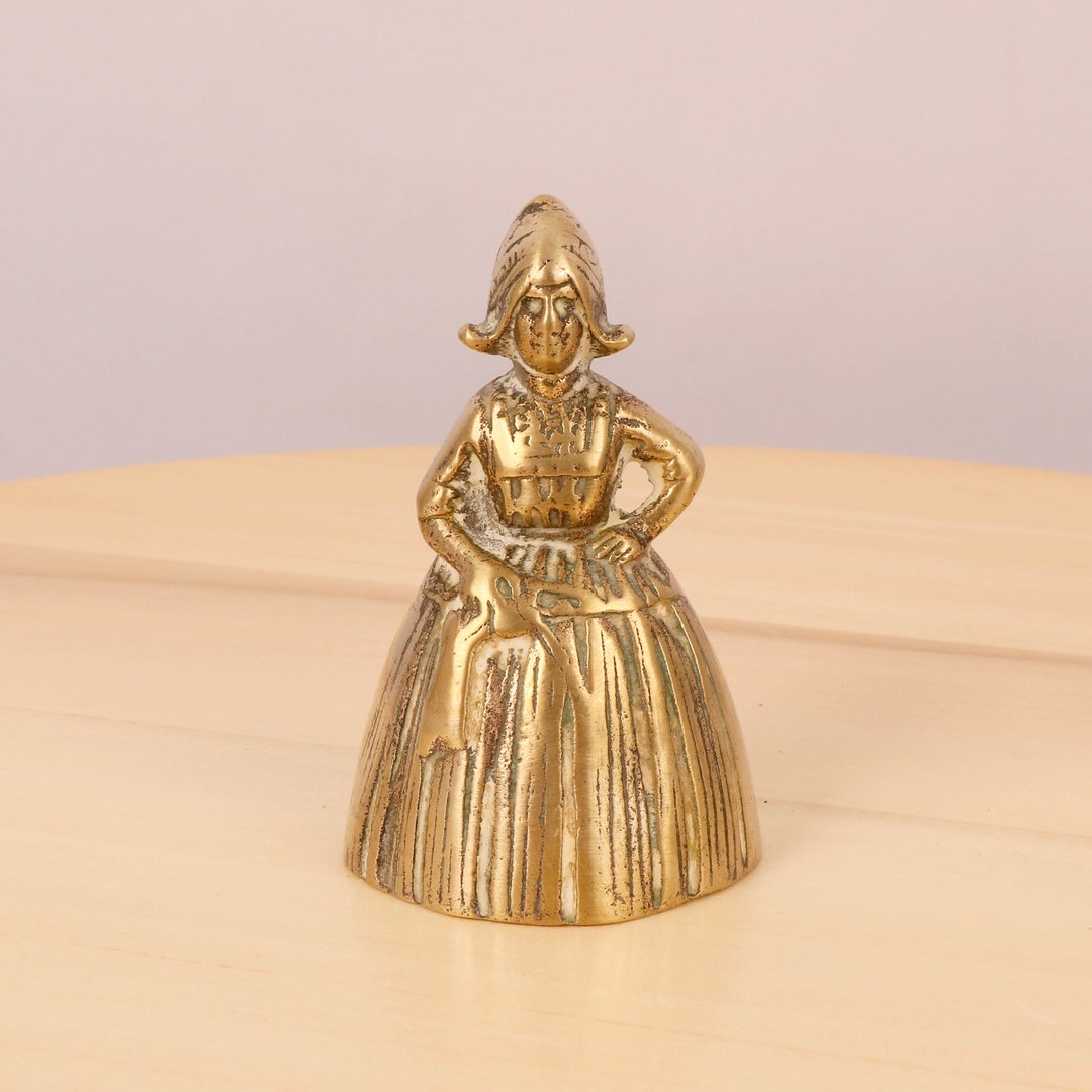 Lady Bell - Hand Bell in a Shape of Dutch Lady in Long Dress With Dutch ...