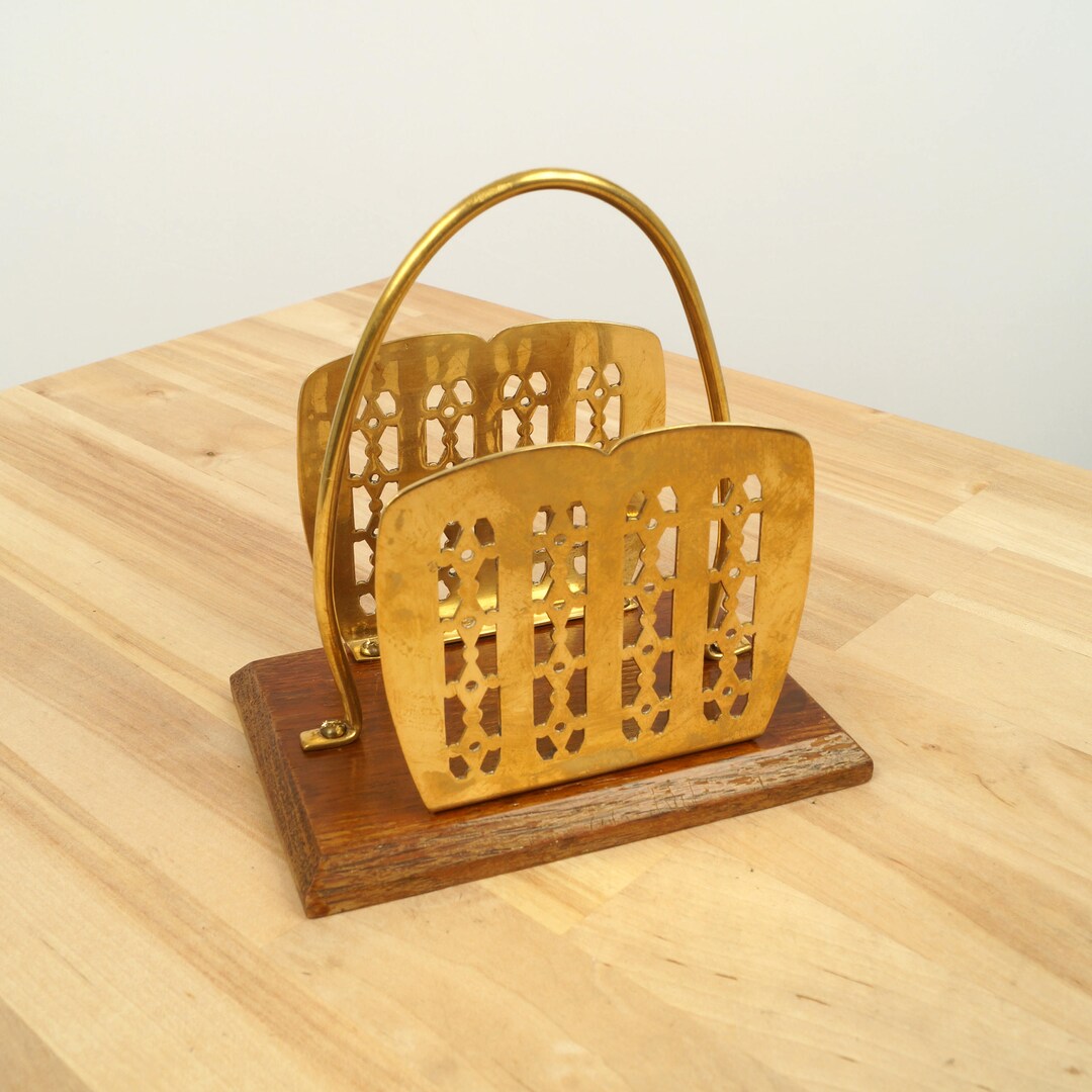 Tissue Holder / Envelope / Letter / Paper Rack || Vintage Brass and ...