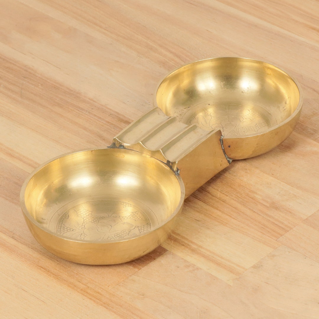 Ashtray / Two Sided Ashtray / Two Bowls Connected With Bridge - Etsy
