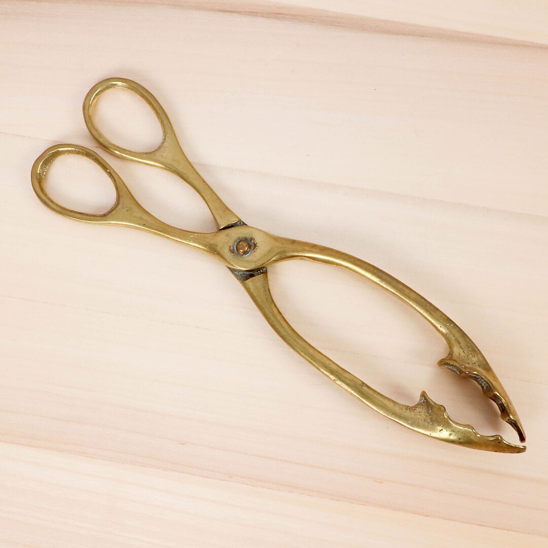 Fire Place Tongs || Vintage Solid Brass || Fireplace Tongs / Coal Tongs ...