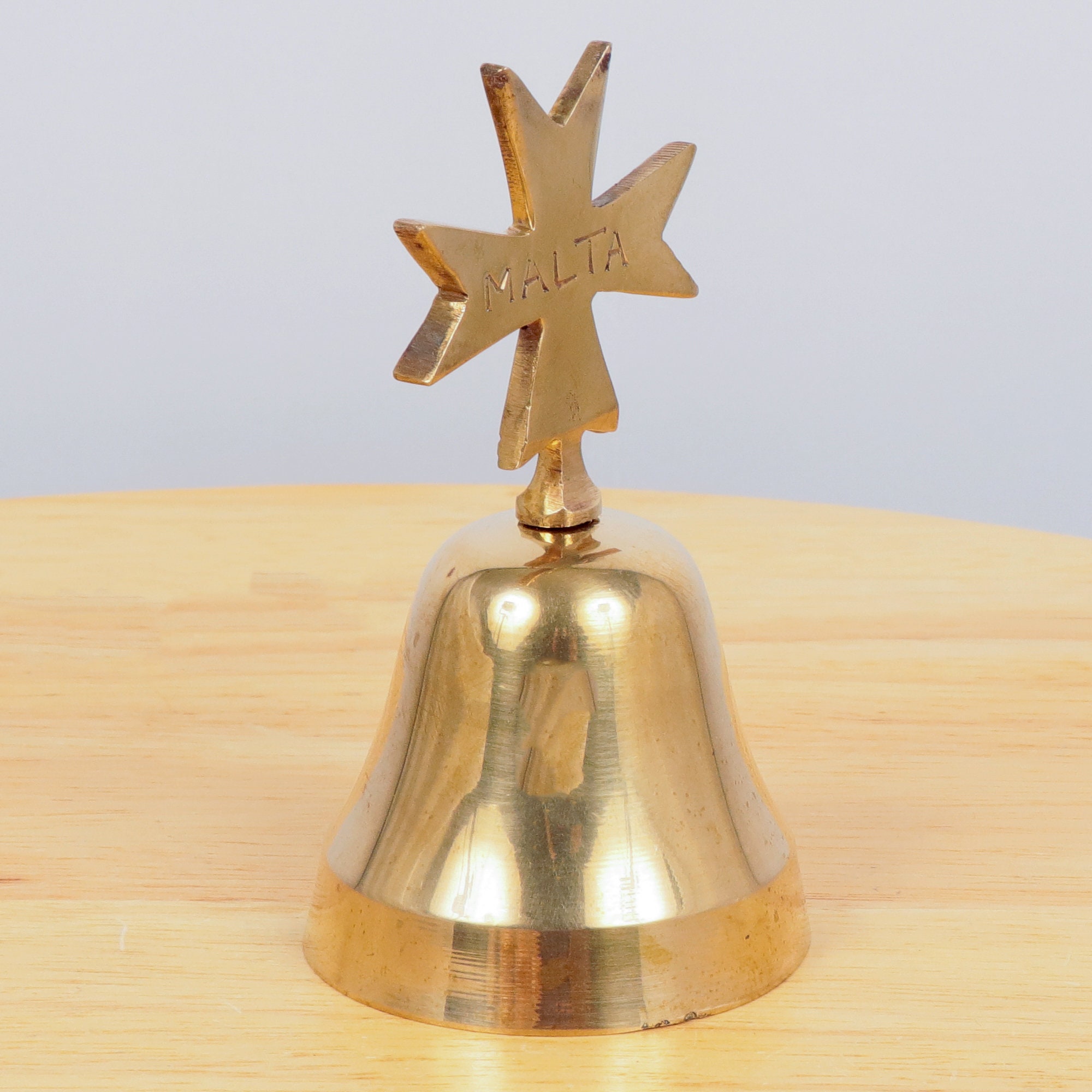 Desk Bell / Hand Made Simple Design Vintage Solid Brass | Etsy UK