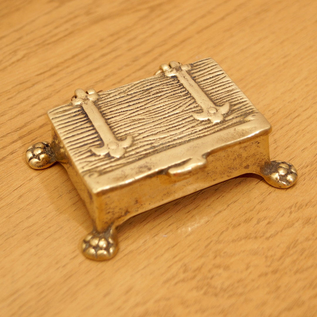Vintage Postage Decorative Box / Stamp Holder / Inkwell / Ink Pot ...