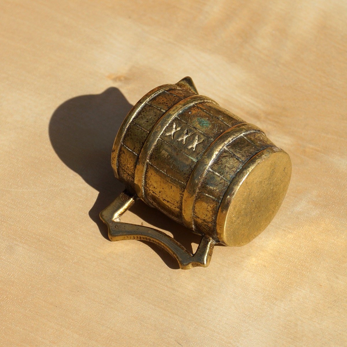 Solid Brass Mini Pitcher : Barrel Vintage Mini Mug / - Etsy UK