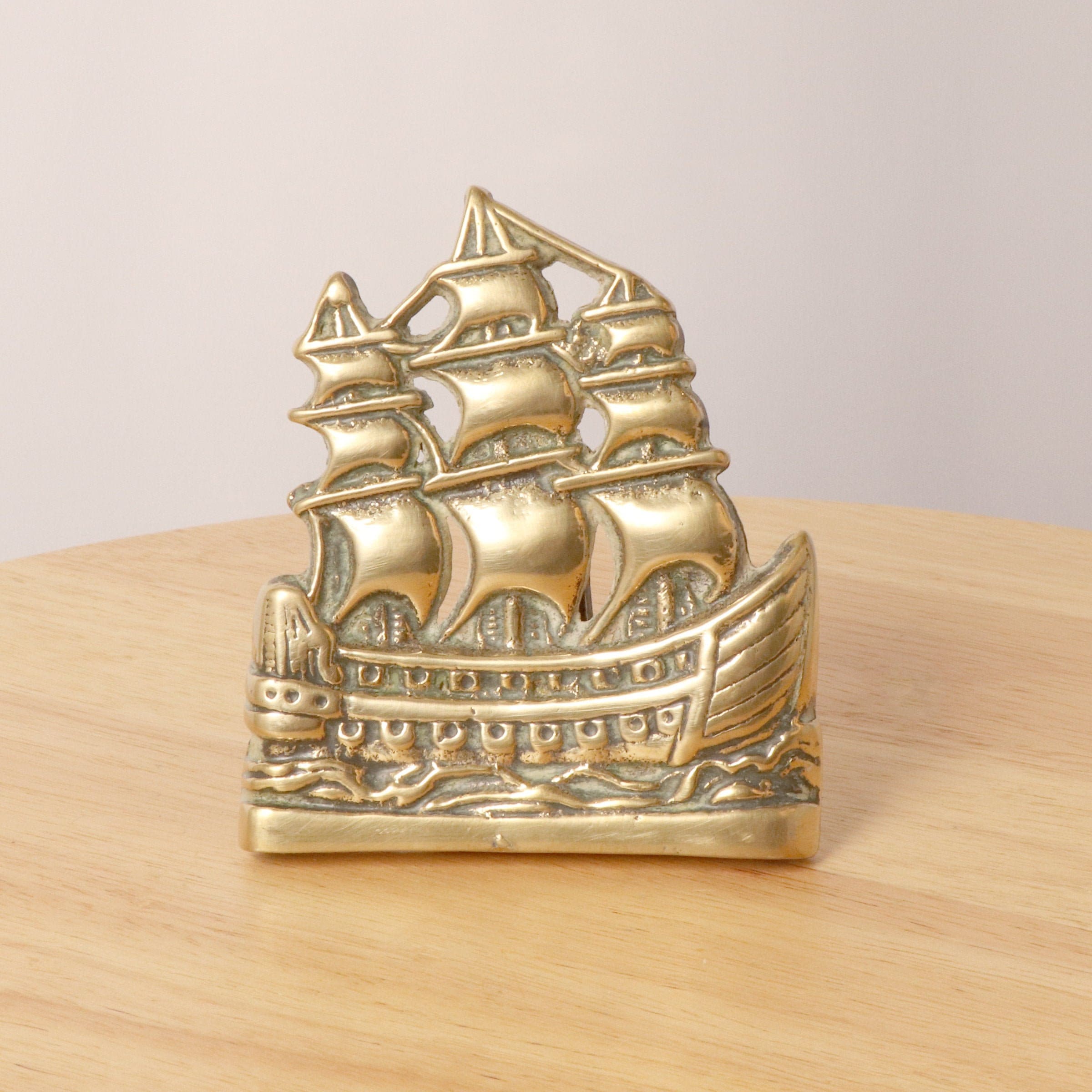 Sculpture / Statue / Decor || Vintage Solid Brass || Ship Design ...