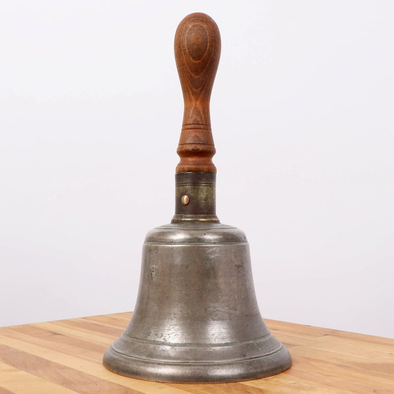 Antique Large Bell / School Bell / Hand Bell || Vintage Solid Brass ...