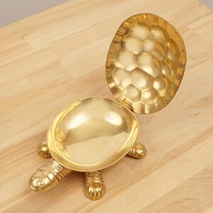 Turtle Box / Sculpture || Vintage Solid Brass || Decorative Jewellery ...