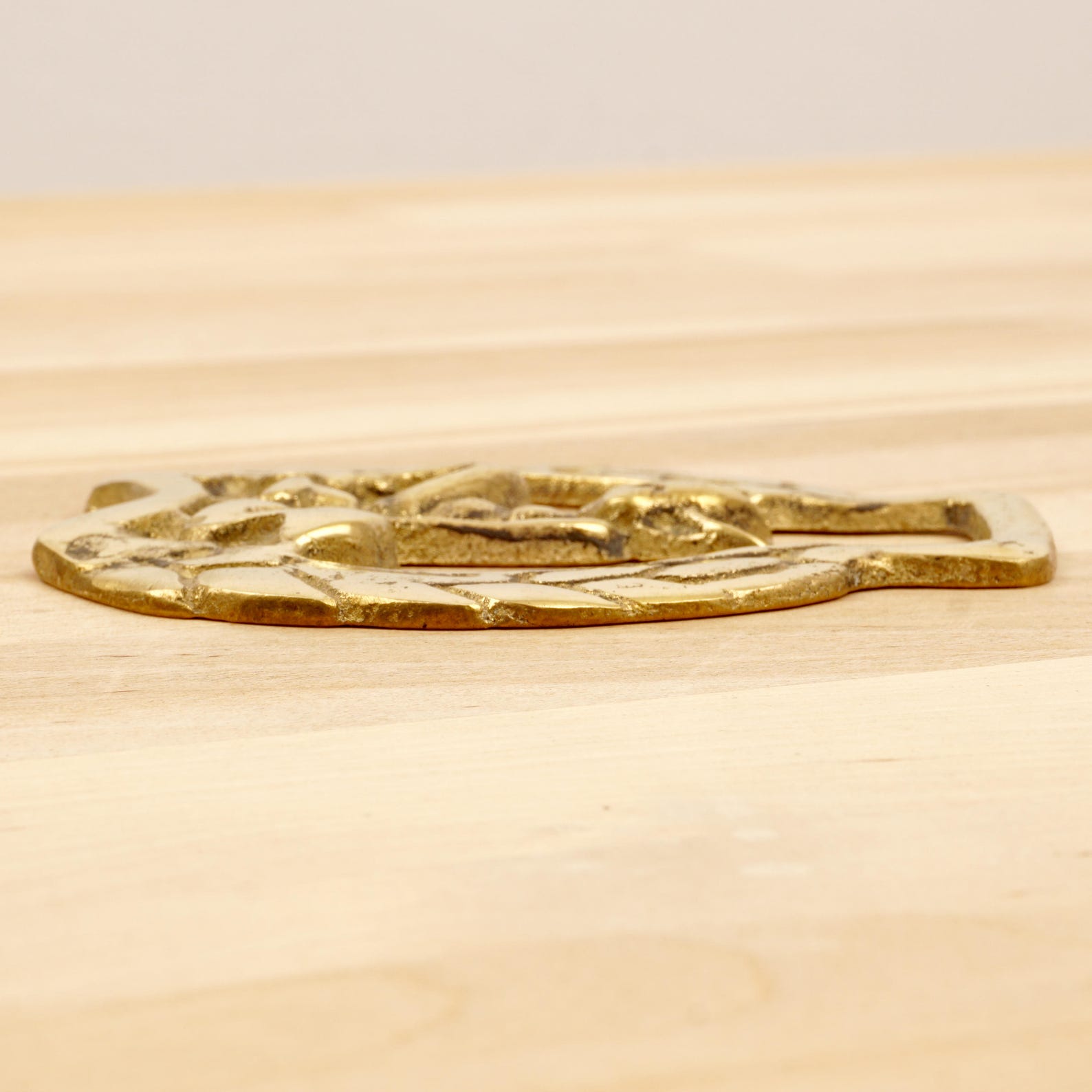 Horse Badge || Pixie Design || Vintage Solid Brass - Etsy