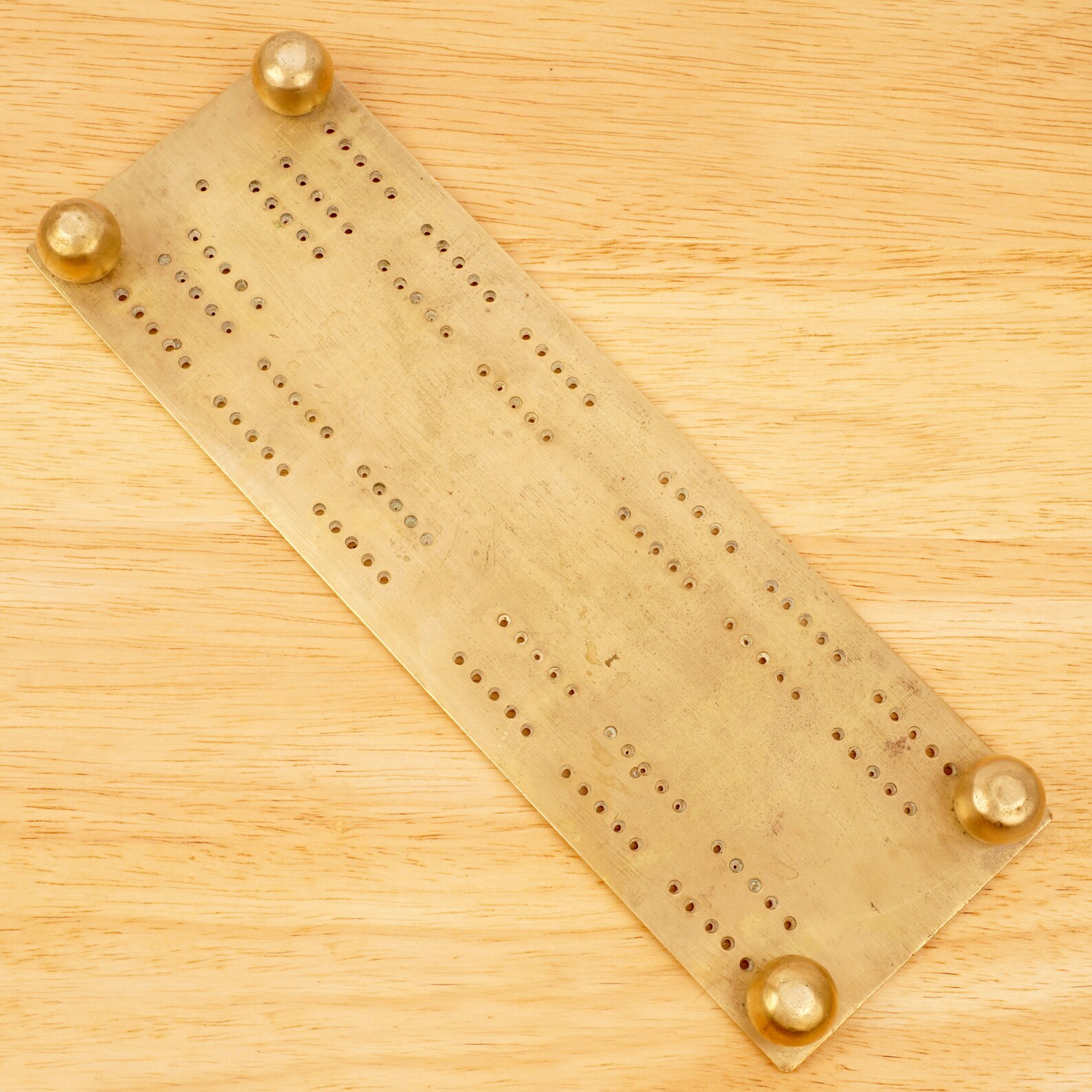 Cribbage Board || Vintage Game Point Counter || Heavy Solid Brass Game ...