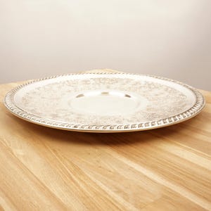 31 Cm Tray Floral / Flower Design Vintage Silverware Silver Plated Use ...