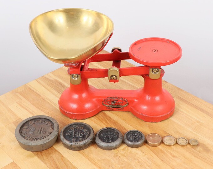 Fine Old Victorian Brass Weighing Scales - Etsy