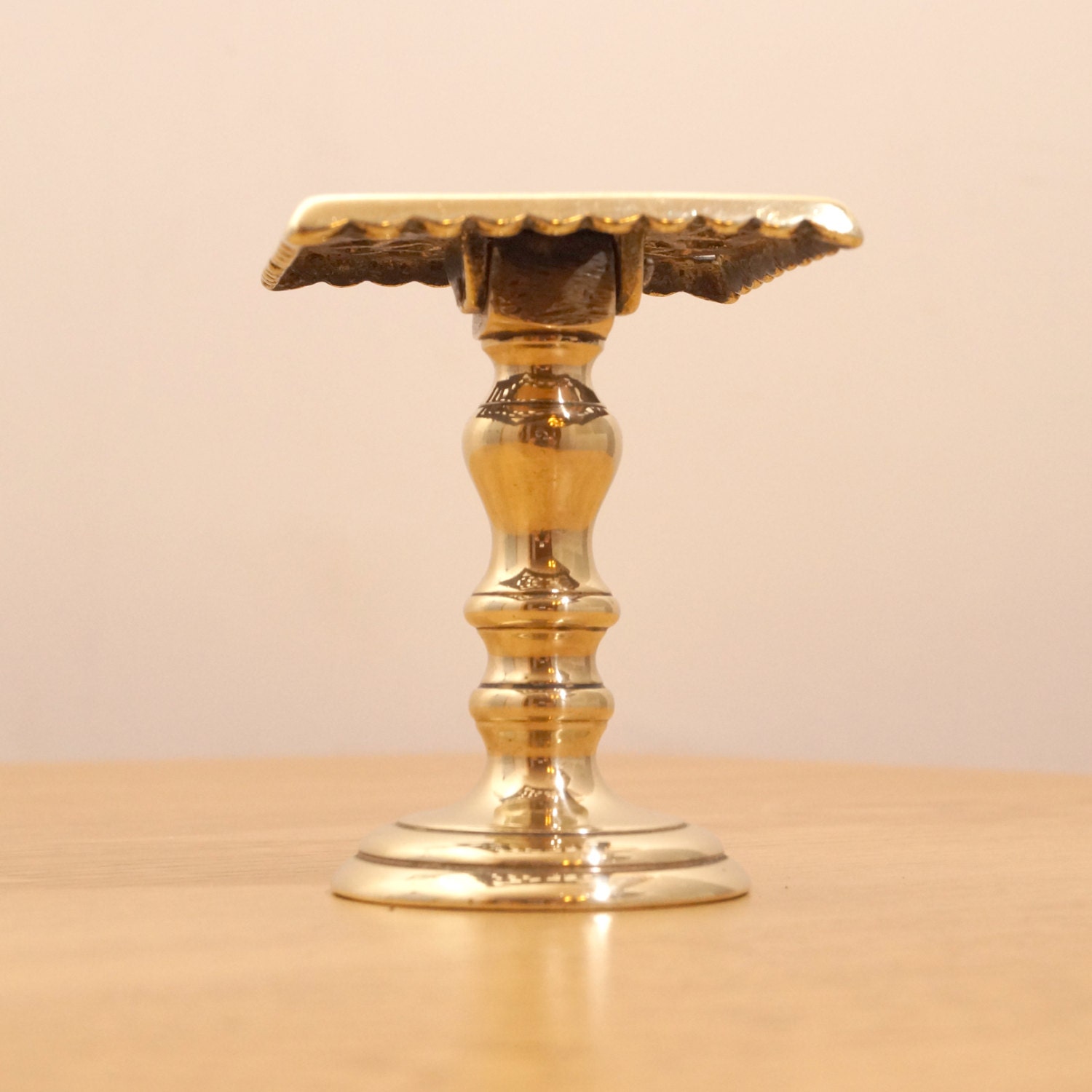 Vintage Kettle Stand / Miniature Table Solid Brass Tilt | Etsy