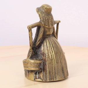 Lady Farmer Holding Two Buckets on Her Shoulders / Water Lady Bell ...