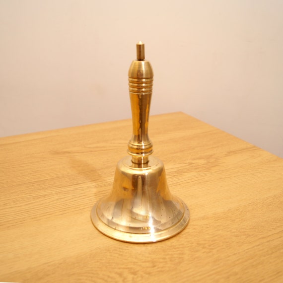 Vintage Solid Brass School desk Bell Simple Design High Quality Etsy UK