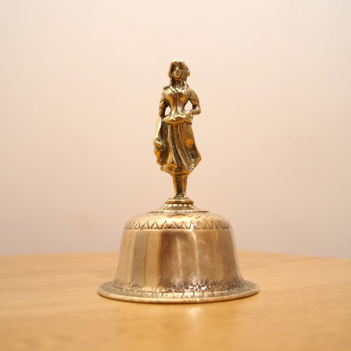 Antique Brass Large Desk Bell Vintage Solid Brass High - Etsy