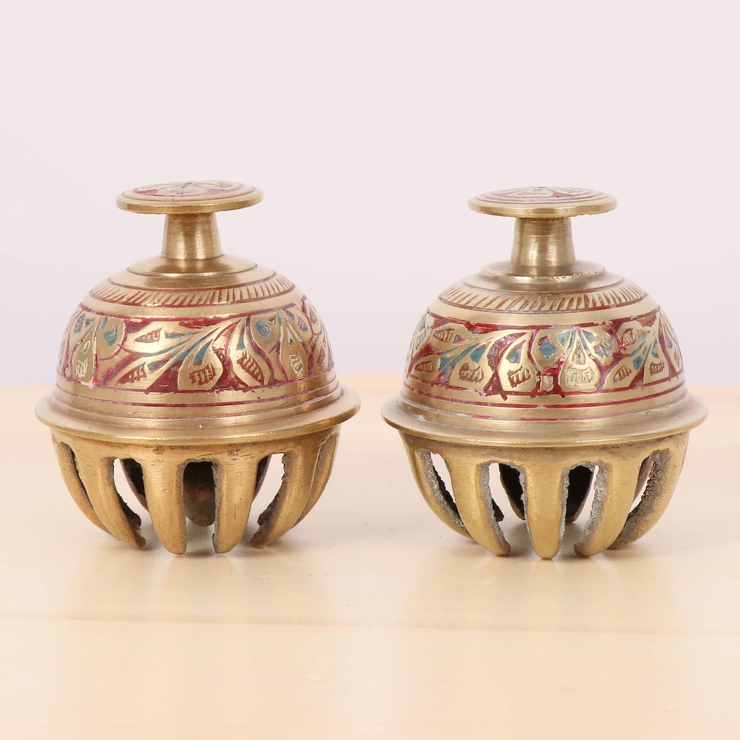 2 Elephant Claw Bell || Beautifully Ornaments || Vintage Solid Brass ...