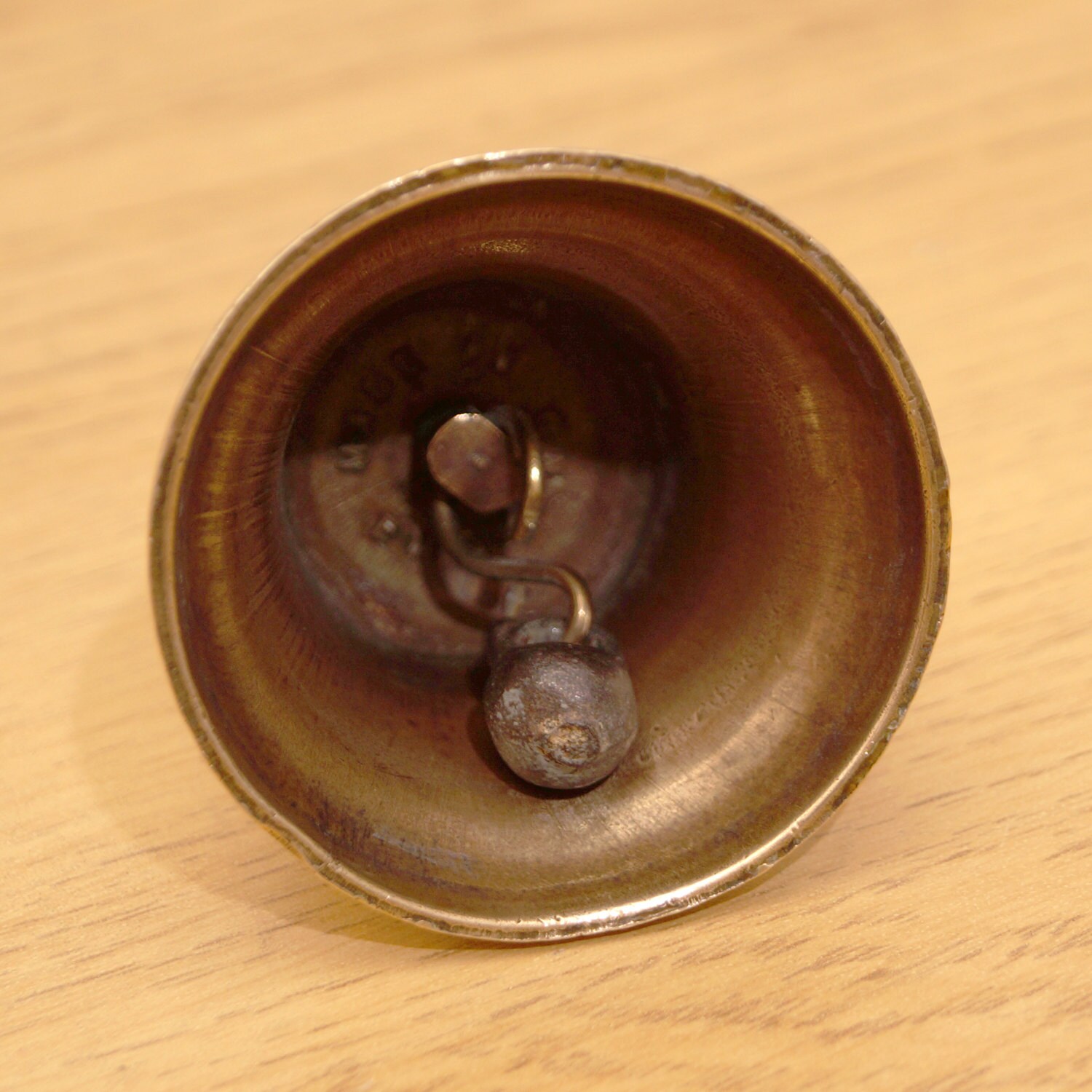 Vintage brass small desk bell Made in England vintage | Etsy