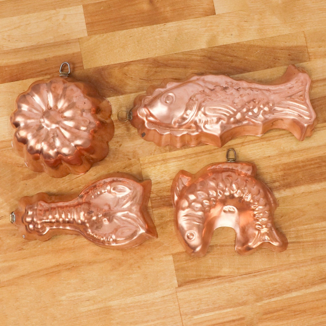 4 Jelly Form / Backing Form || Vintage Copper Made in Tagus Portugal ...