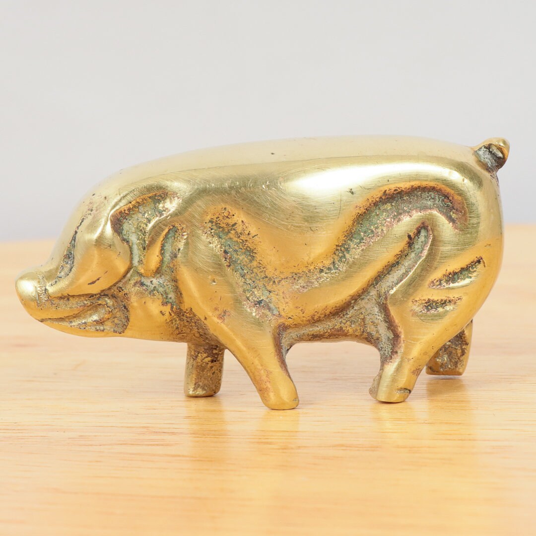 Pig / Hog / Swine / Sow Sculpture / Figurine / Statue || Vintage Solid ...
