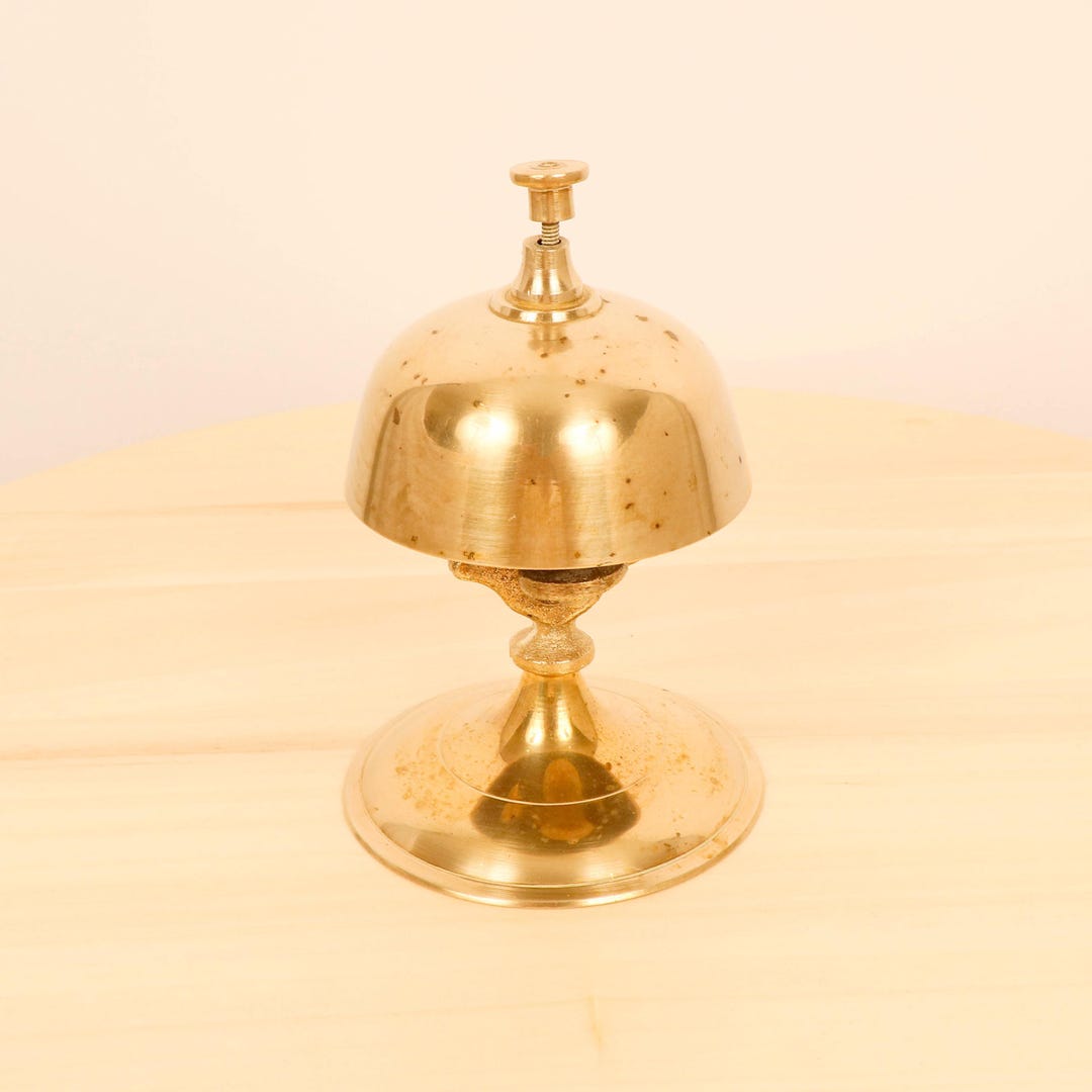 Working Desk Bell / Service Ringer || Handmade Base Design || Made for ...
