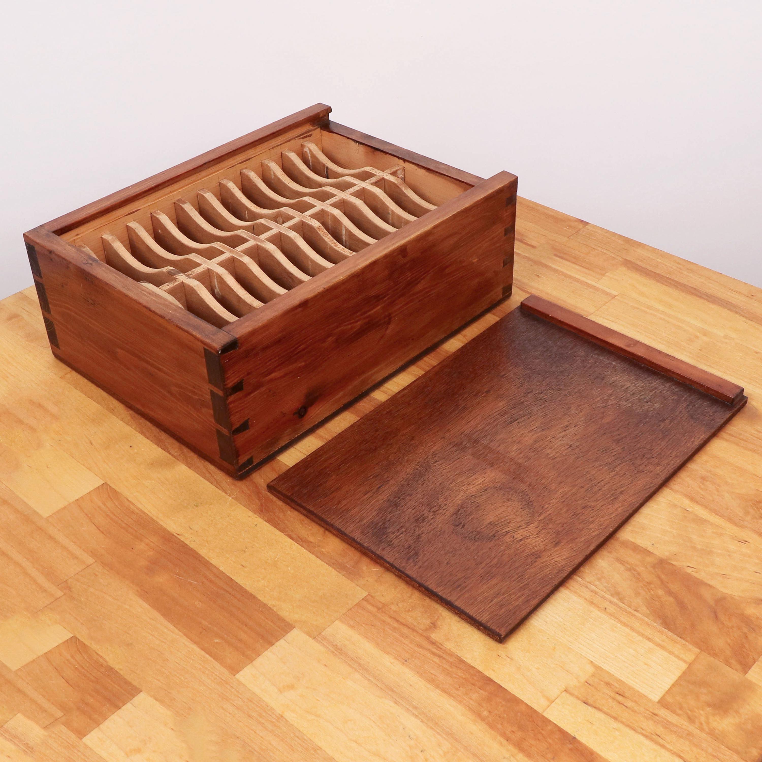 Large Box || Vintage Solid Wood Box || Simple Design With Sliding Lid ...