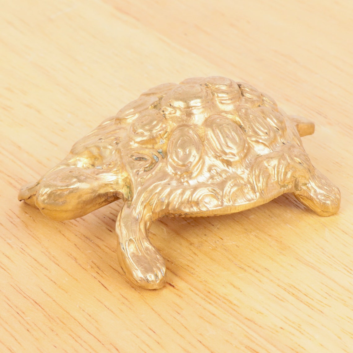 Turtle Figurine / Sculpture || Vintage Solid Brass Peerage - Etsy