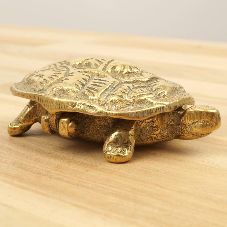 Box Turtle / Sculpture Decorative Jewellery Box Vintage - Etsy
