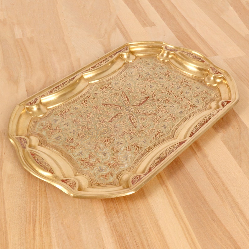 Rectangle Tray / Plate Vintage Solid Brass Handmade Tray - Etsy