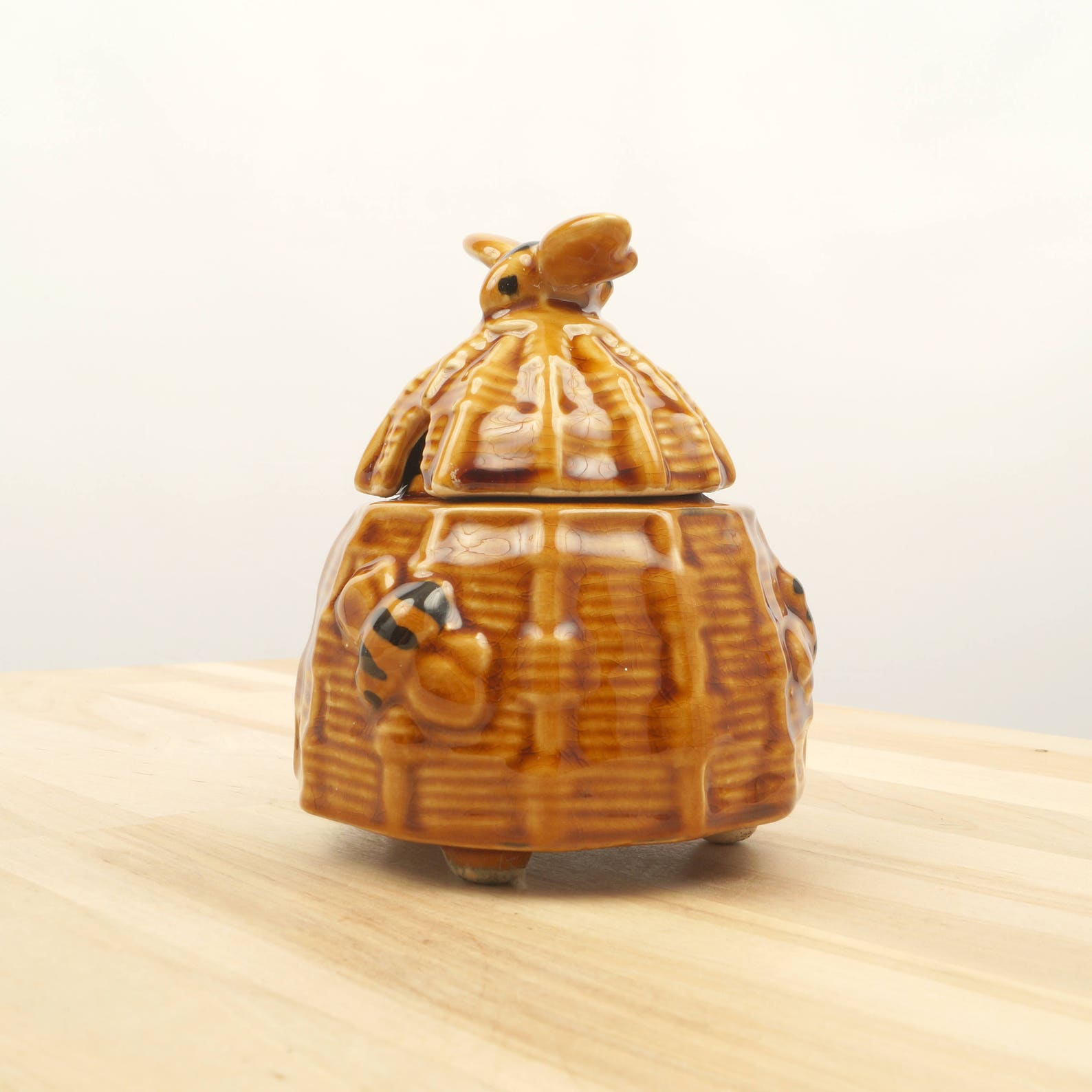 Ceramic Honey Pot / Jar / Canister Hive / Bee House / Bee - Etsy UK