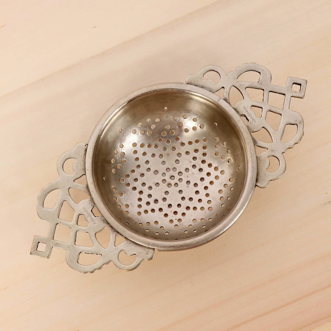 EPNS Tea Strainer || Vintage Silver Plated || "epns" Stamped on the ...