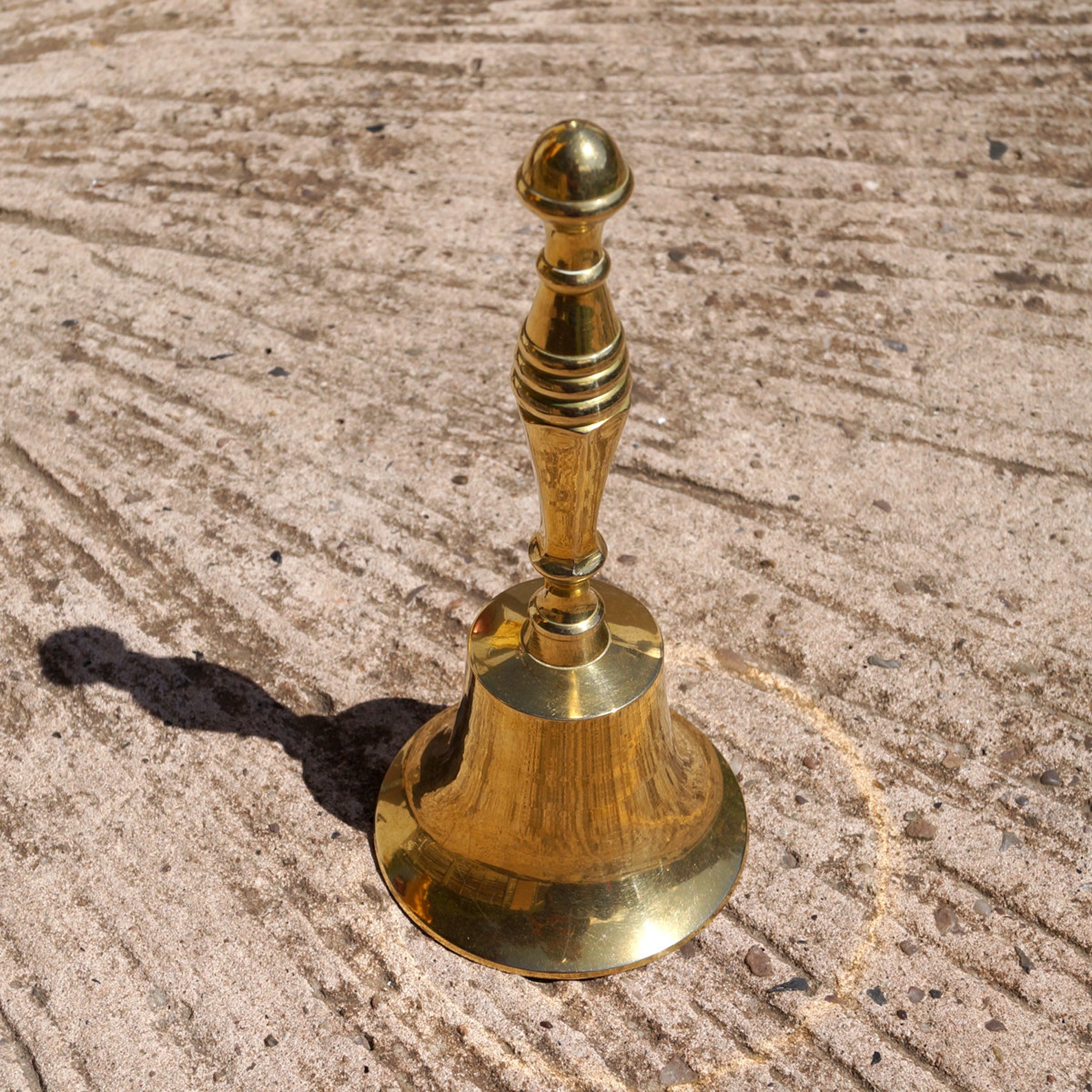 Vintage solid brass desk bell Simple design high quality | Etsy