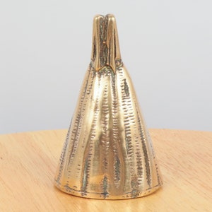 Hand Bell / Lady Bell / Medieval Woman Vintage Solid Brass Bell Simple ...