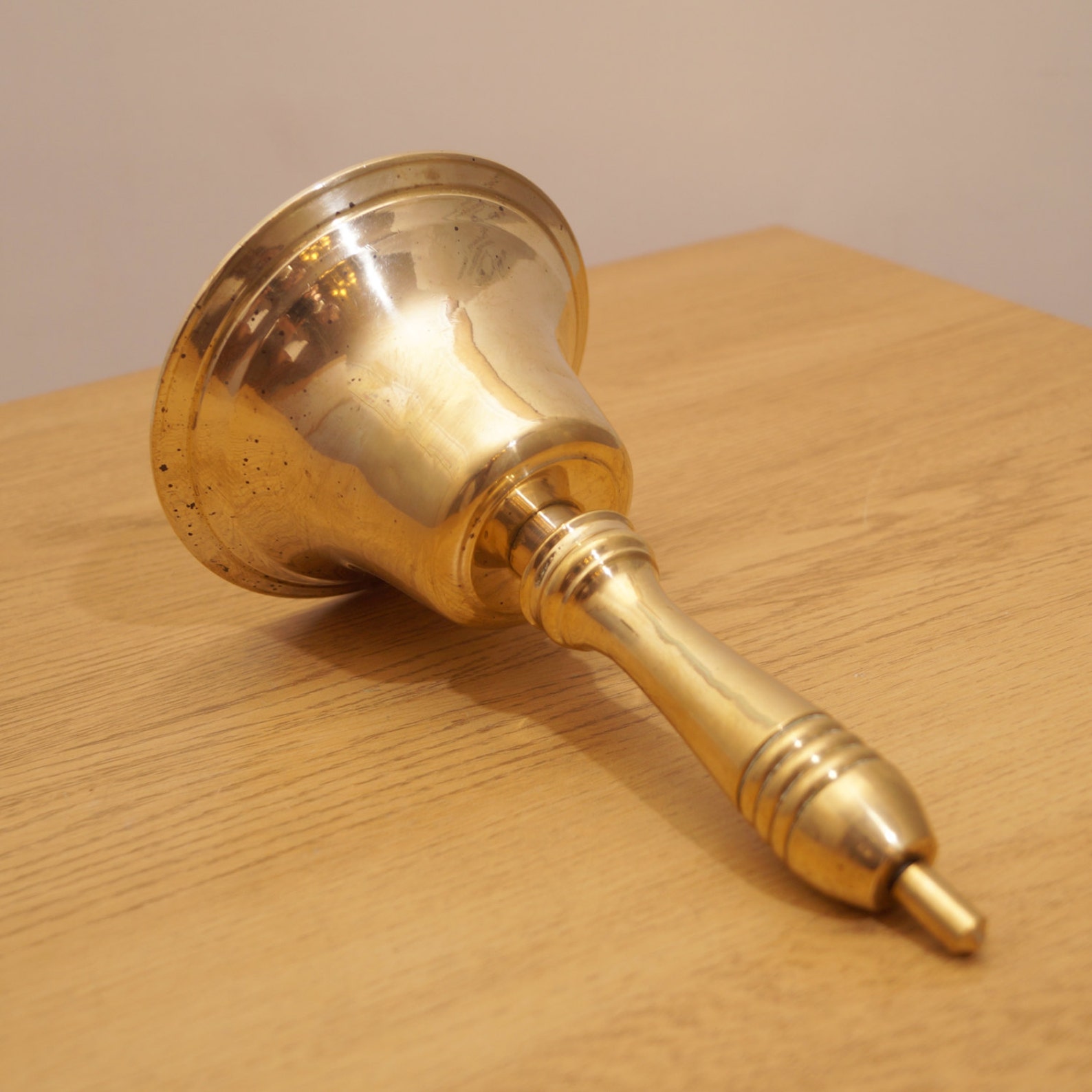 Vintage Solid Brass School /desk Bell Simple Design High - Etsy