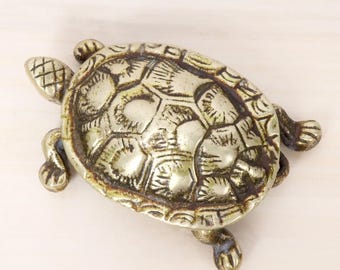 Solid Brass Box Turtle / Sculpture || Decorative Jewellery Box || Can ...