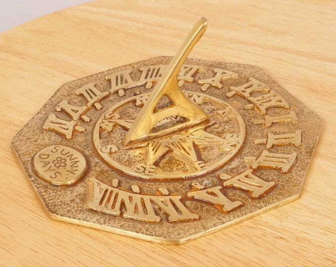 Sunny Days / Sun Dial / Garden Sundial Plate / Sun Clock / Garden ...