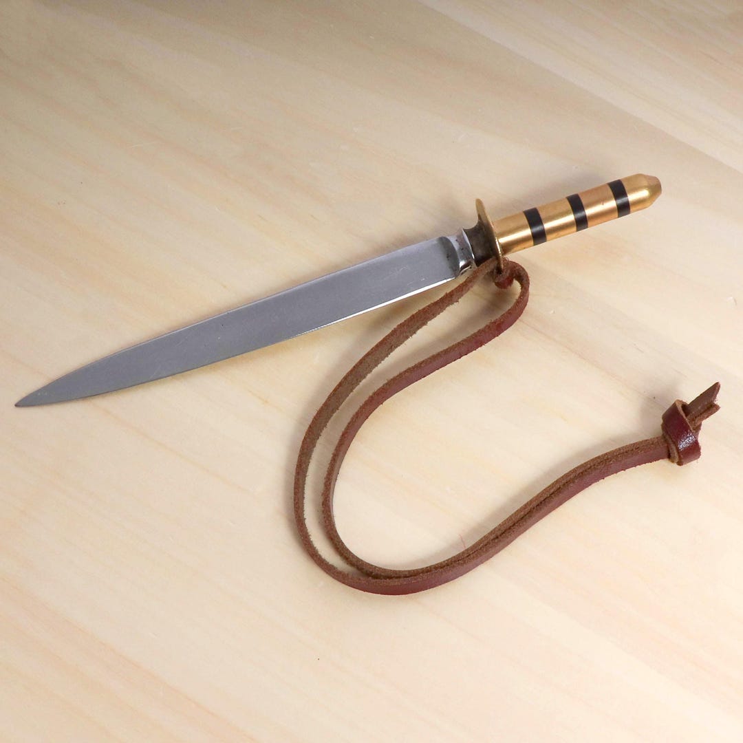 Envelope Knife / Paper Knife / Letter Opener With a Leather Strap ...