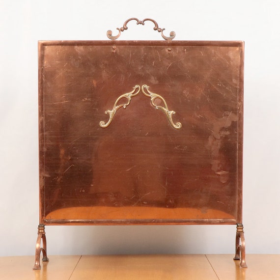 Hammered Copper Fireplace Screen – Mriya.net