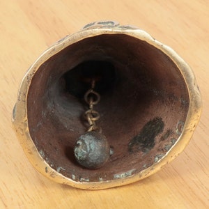 Hand Bell / Lady Bell / Medieval Woman Vintage Solid Brass Bell Simple ...