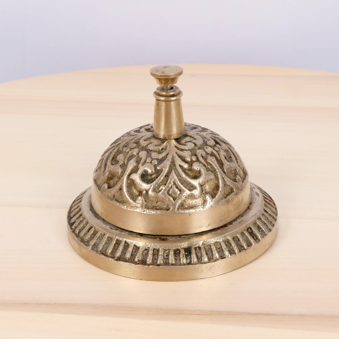 Desk Bell Service Ringer - Hotel, Shop, Counter || Solid Brass Vintage ...