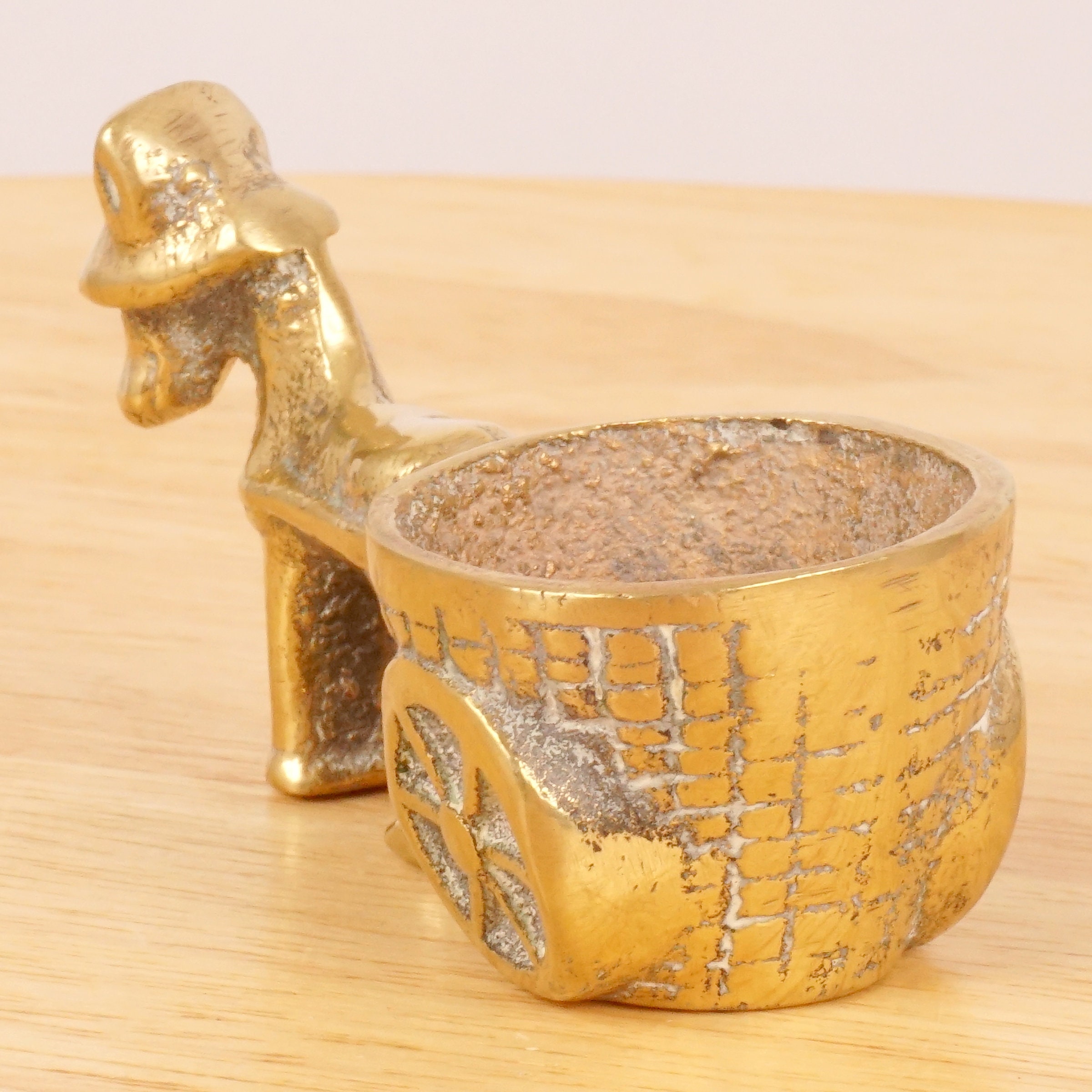 The Little Donkey || Donkey Figurine || Vintage Statue - Solid Brass ...