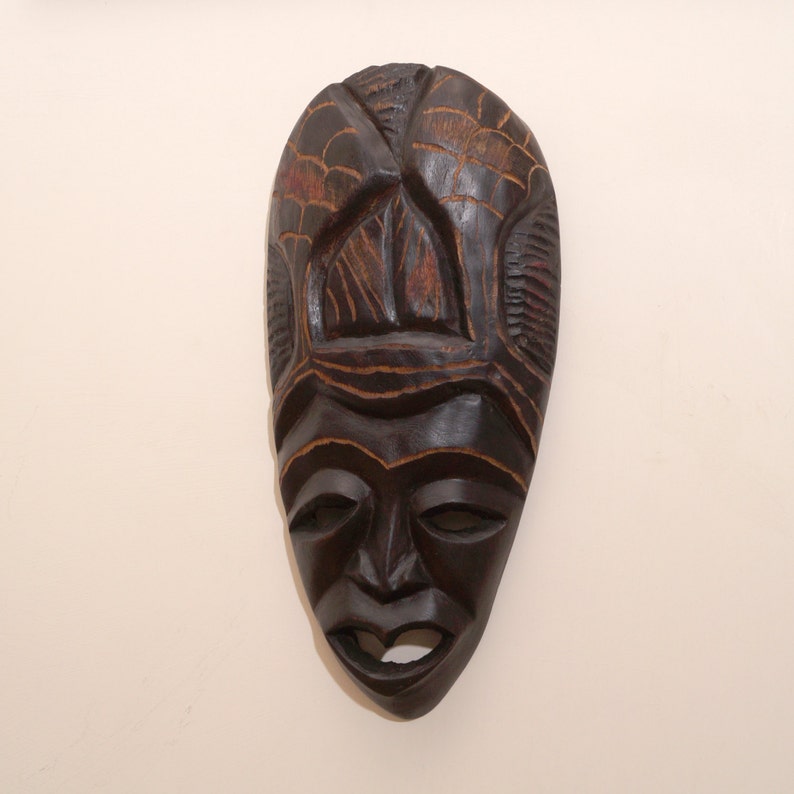 Vintage Wood Mask | Etsy