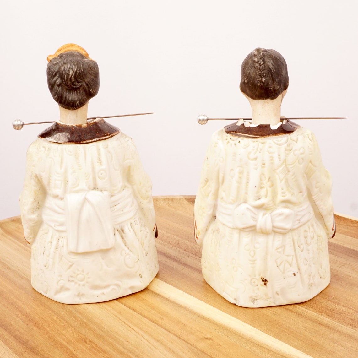 2 Ceramic Moving Heads / Figurines / Sculptures Vintage - Etsy