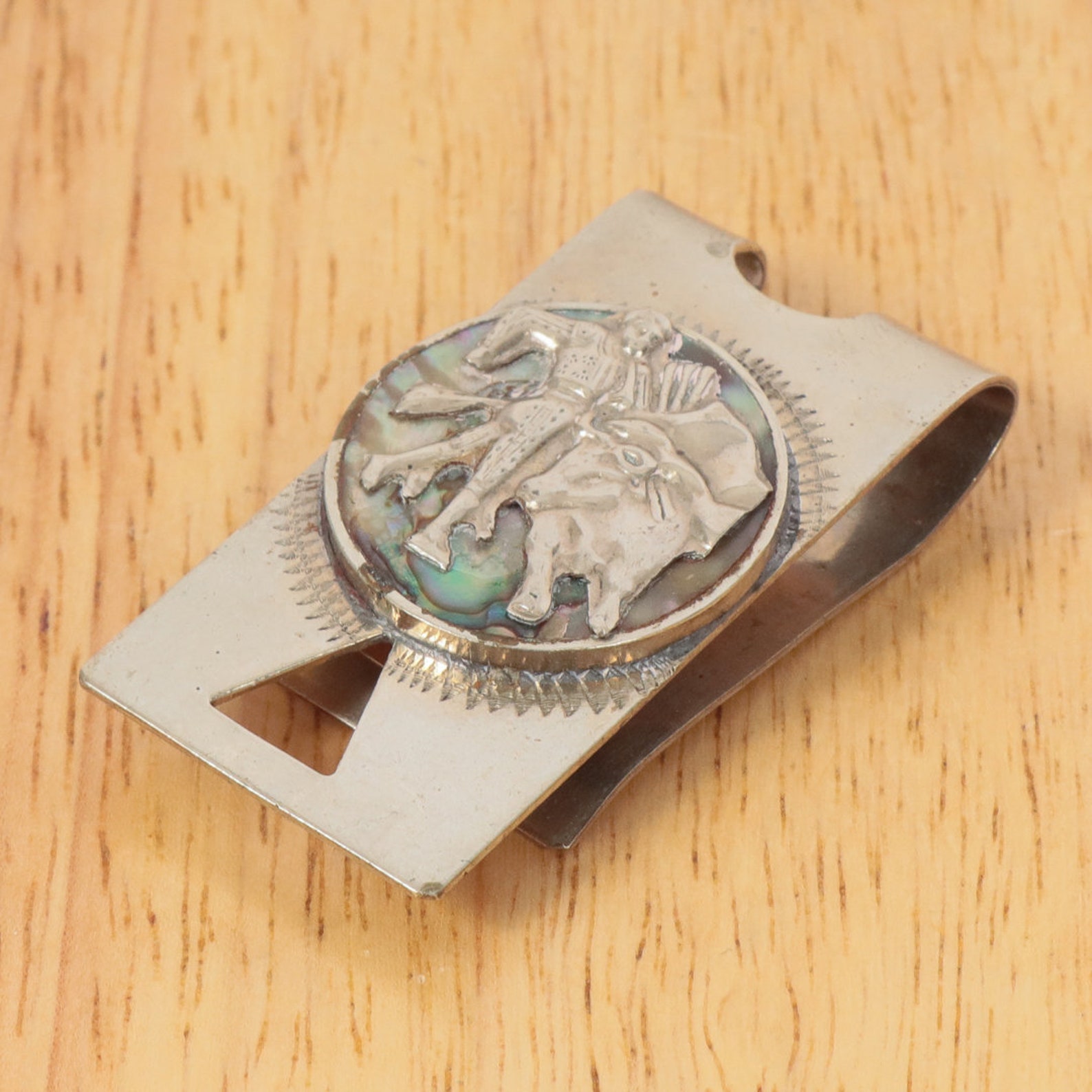 Paper Clip / Money Clip || Vintage || Scene of Bull Fighting / Toreador ...