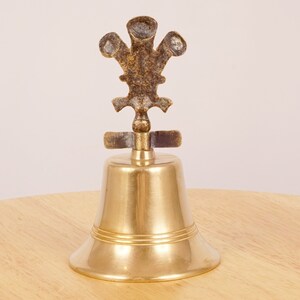 Desk Bell || Vintage Solid Brass || ICH DIEN Charles Diana on Handle ...